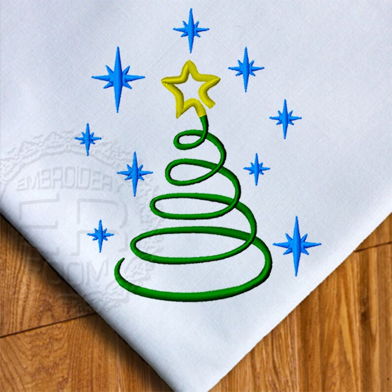 Tree. Embroidery Tree. Christmas Tree. Christmas Machine - Etsy