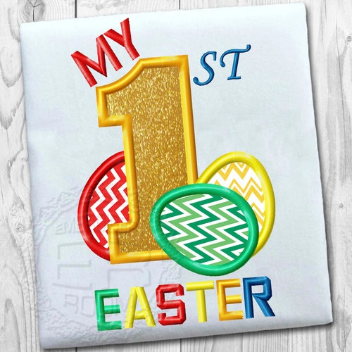 My First Easter Baby Machine Embroidery Design Embroidery | Etsy