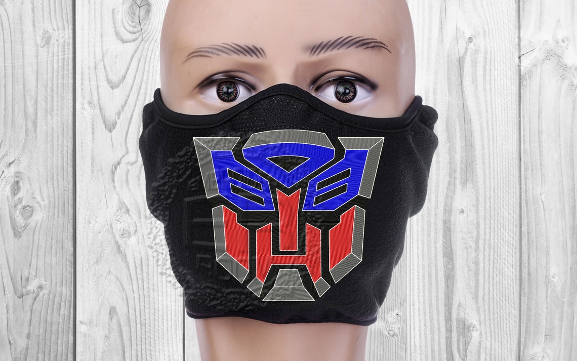 Autobot Sign Embroidery Designs Face Mask Machine Embroidery | Etsy