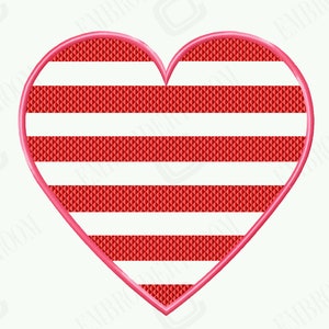 Heart Strip Embroidery Design, Heart Embroidery Designs, Shape Heart ...