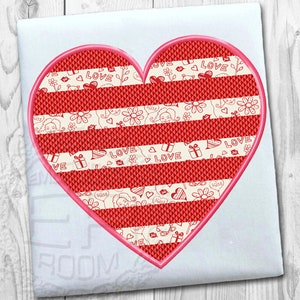 Heart Strip Embroidery Design, Heart Embroidery Designs, Shape Heart ...