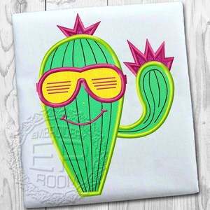 Cactus Applique Embroidery Design, Flower Applique Embroidery Design ...