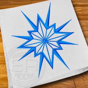 Christmas Star. Machine Embroidery. Christmas Design. Machine ...