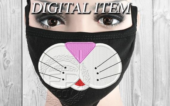 Face Cat Machine Embroidery Designs Digital Item Machine | Etsy
