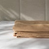 Mocha Gingham Linen Sheets Set. Minimalist Linen Bedding - Etsy