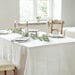 White Linen Tablecloth. Linen Tablecloth in White. Square Tablecloth - Etsy