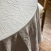 Round Linen Tablecloth in Various Colors. Washed Soft Linen Tablecloth ...