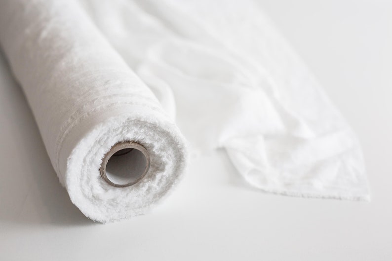 95/240cm White Linen Fabric Wide Linen Fabric Cut to - Etsy