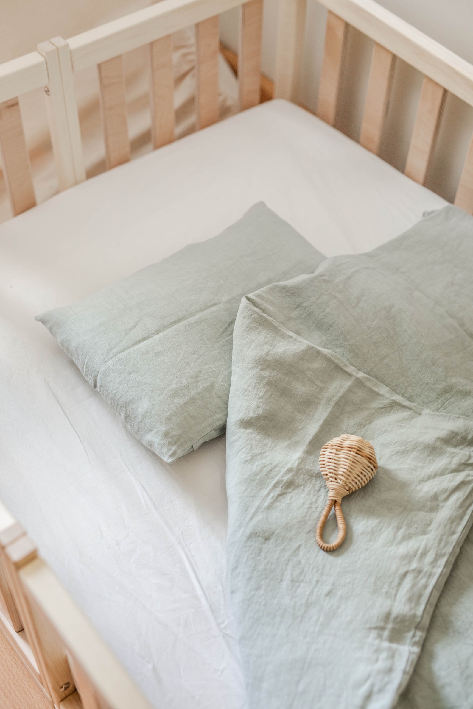Linen Baby Bedding Set Linen Crib Sheet - Etsy