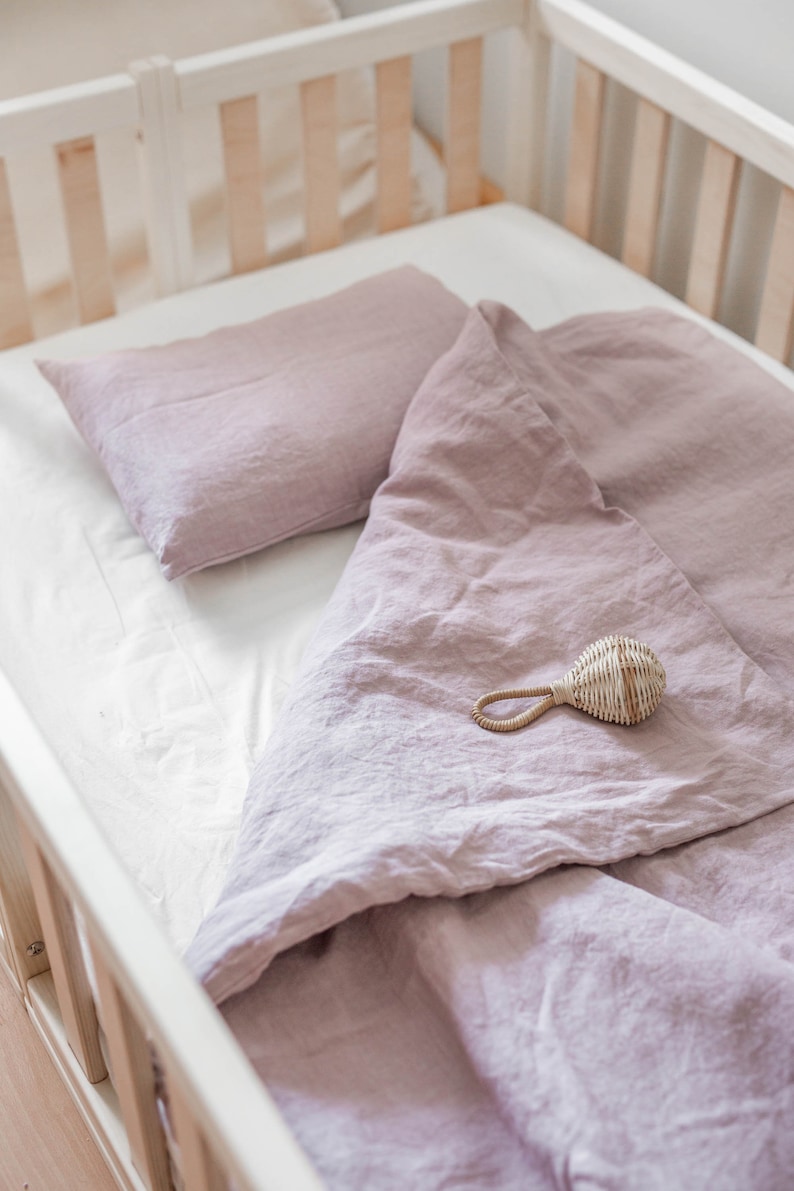 Linen Baby Bedding Set Linen Crib Sheet - Etsy