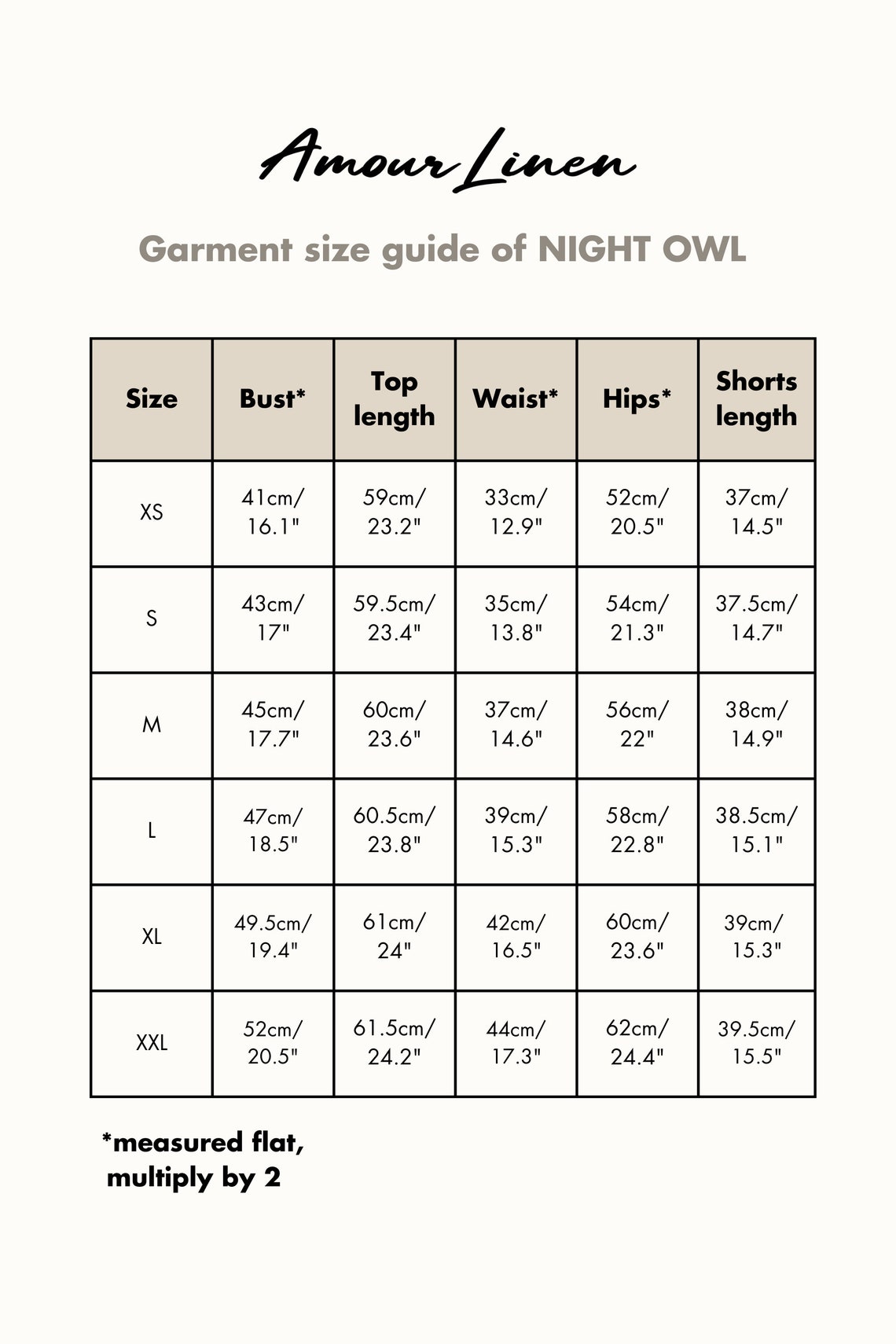 Sleeveless Linen Pyjama Set NIGHT OWL - Etsy
