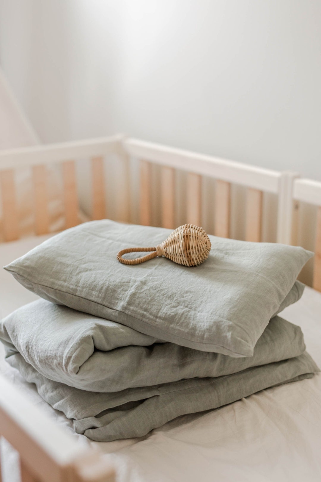 Linen Baby Bedding Set Linen Crib Sheet - Etsy