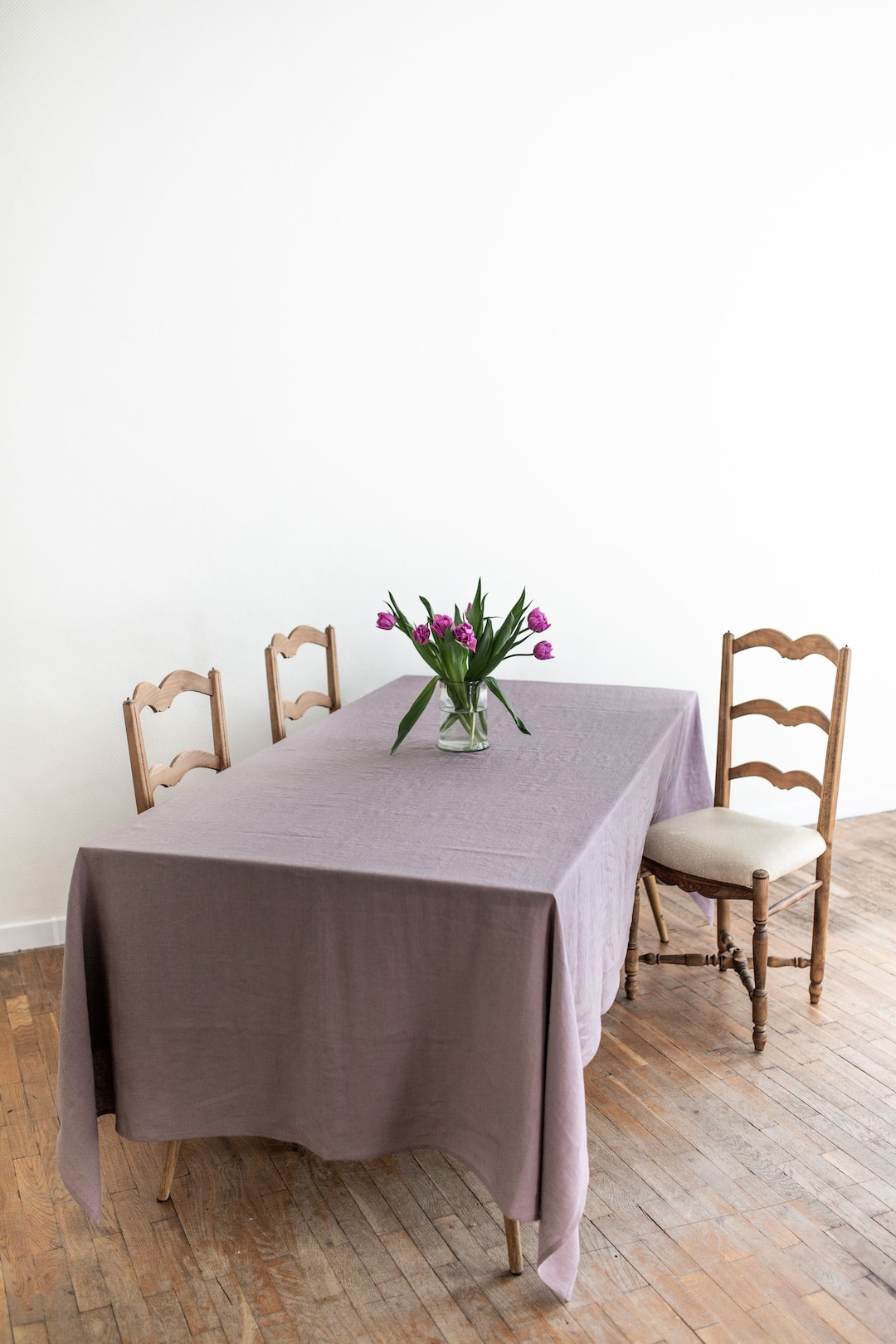 Linen Tablecloth in Dusty Lavender. Lilac Linen Tablecloth - Etsy