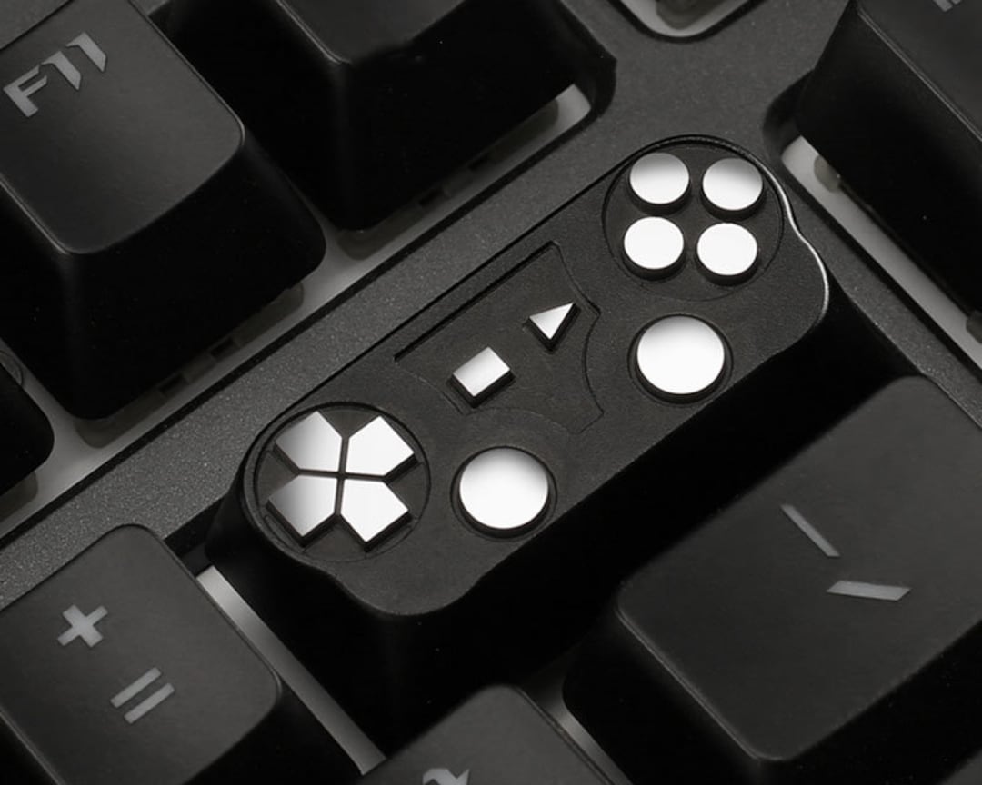 Playstation Game Controller Style Metal Keycaps Cherry Mx Gaming 2X/U ...