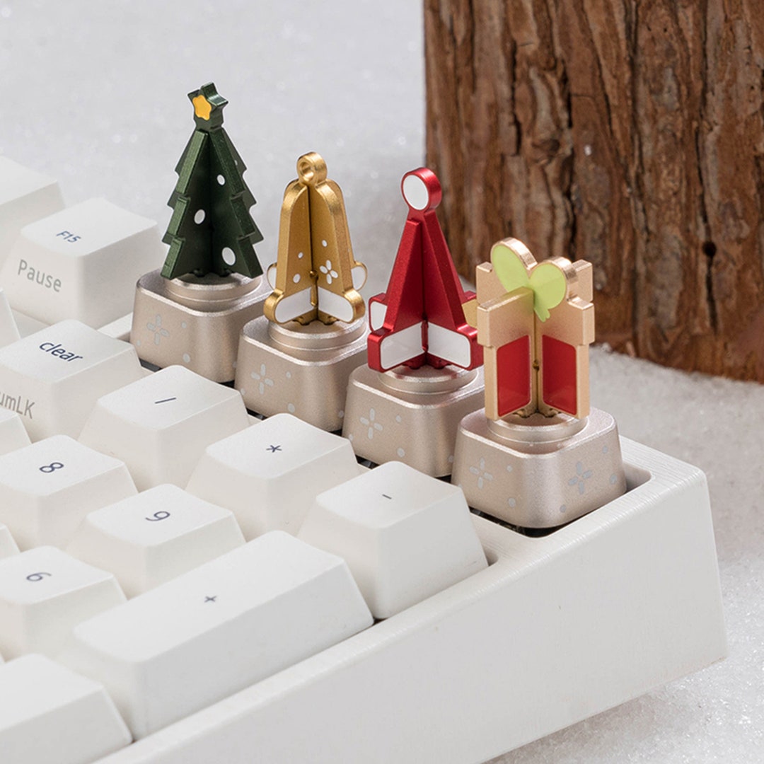 Christmas Keycap Cherry Mx Metal Cute Key Cap Keyboard - Etsy