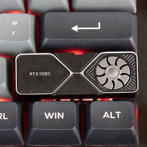 RTX3080 4090 GPU Metal 2.75U 2.75X Keycap Cherry Mx Right Shift Keycaps ...