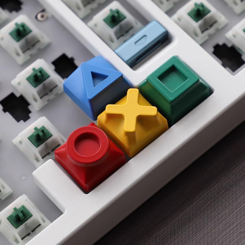 Symbols Keycap Colorful Gold Metal Sliver Esc Mechanical Keyboard - Etsy