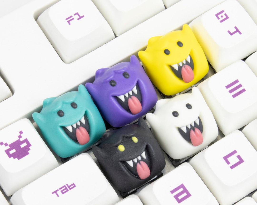 Halloween Ghost Cute Resin Keyboard Keycaps Cherry Mx Artisan 3D ...