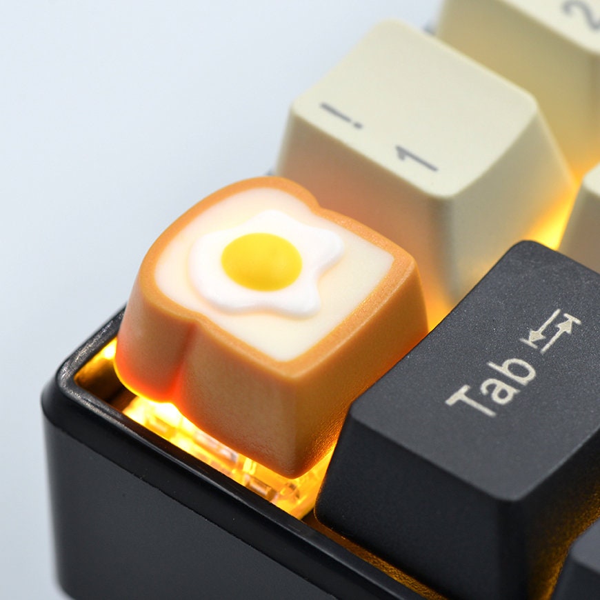 Toast Bread Resin Artisan Keycaps Cute Cherry Mx Esc - Etsy UK