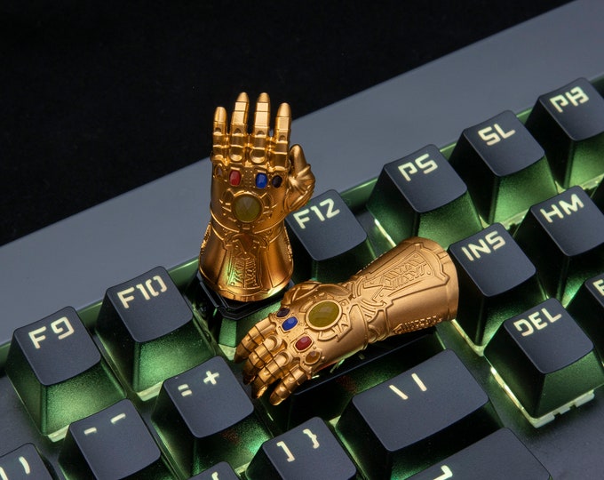 Mavel Thanos Infinity Gauntlet Movie Keycaps Cherry Mx 1X 1U 2.25X 2 ...