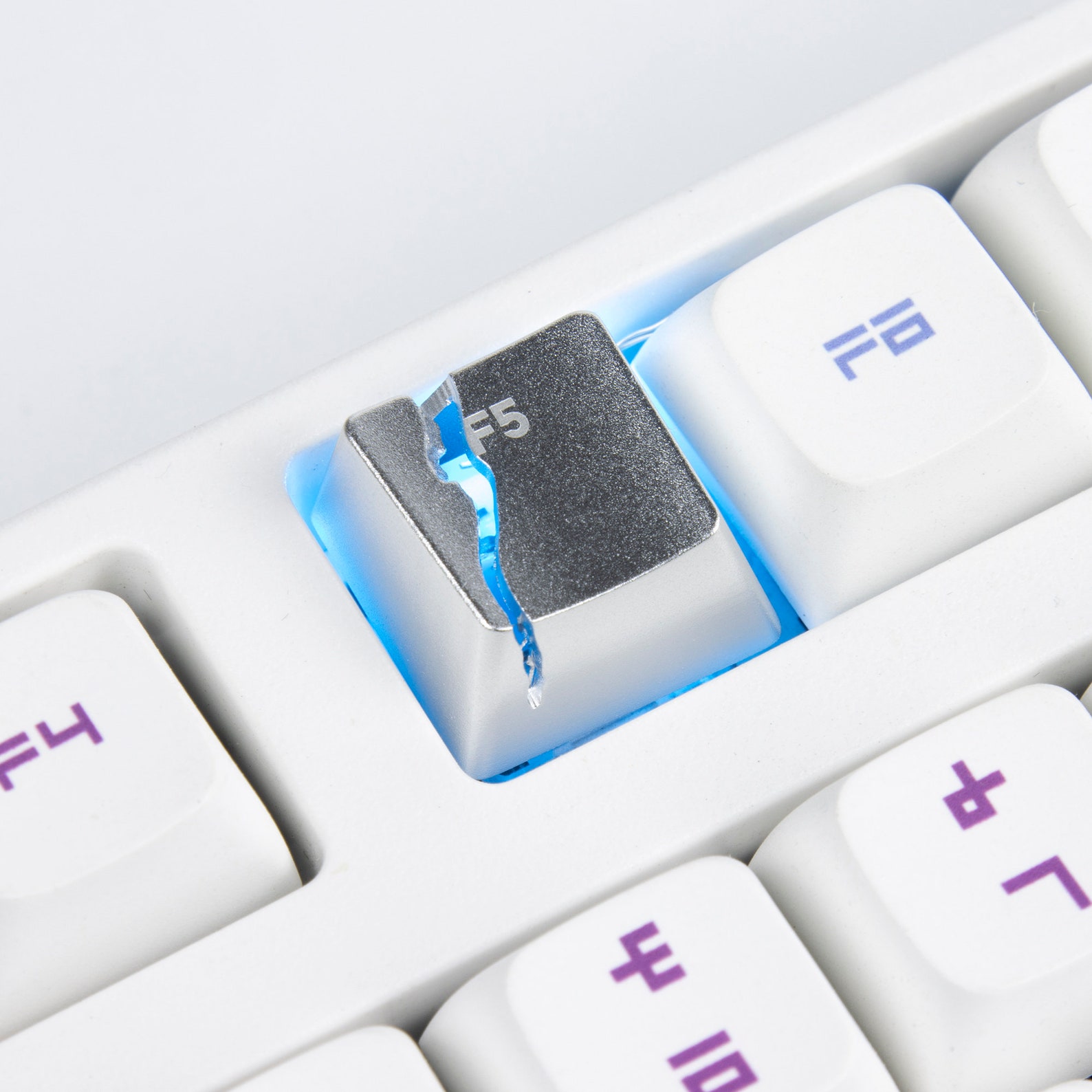 F5 Titanium Alloy Artisan Keycaps Cute Cherry Mx Mechanical - Etsy
