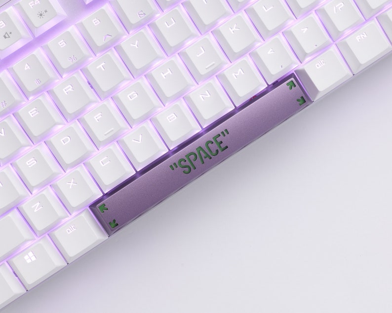 Punk Metal Black White Keycap Space Cherry Mx 6.25U 6.25X - Etsy