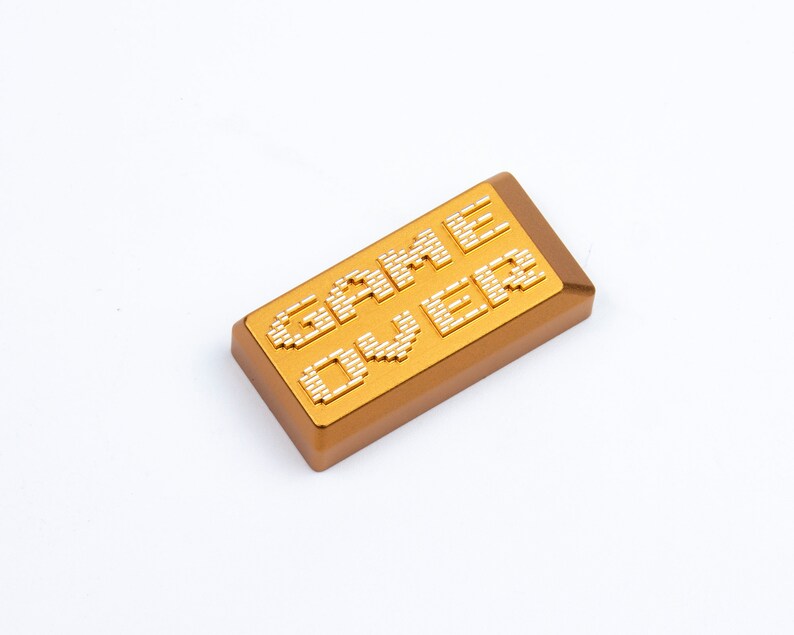 GAME OVER Pixel Keyboard Keycaps Metal Cherry Mx Keycap - Etsy