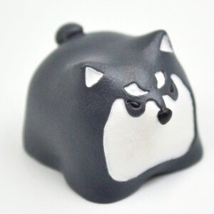 Pet Dog Husky Alaska Dog Cute Resin Keycaps Brown Yellow Black White ...