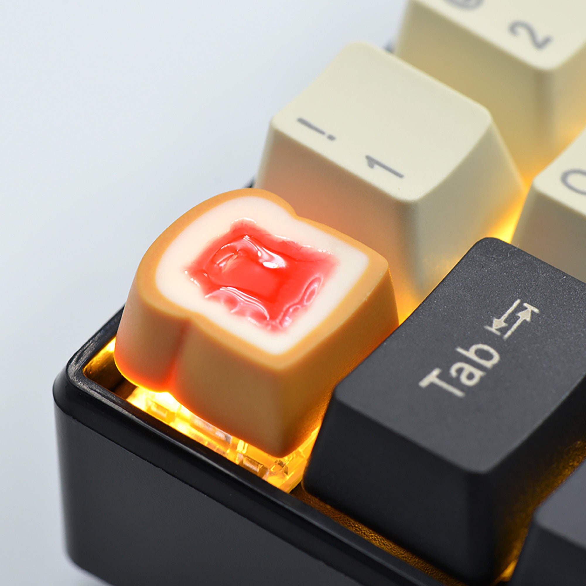 Toast Bread Resin Artisan Keycaps Cute Cherry Mx Esc - Etsy UK