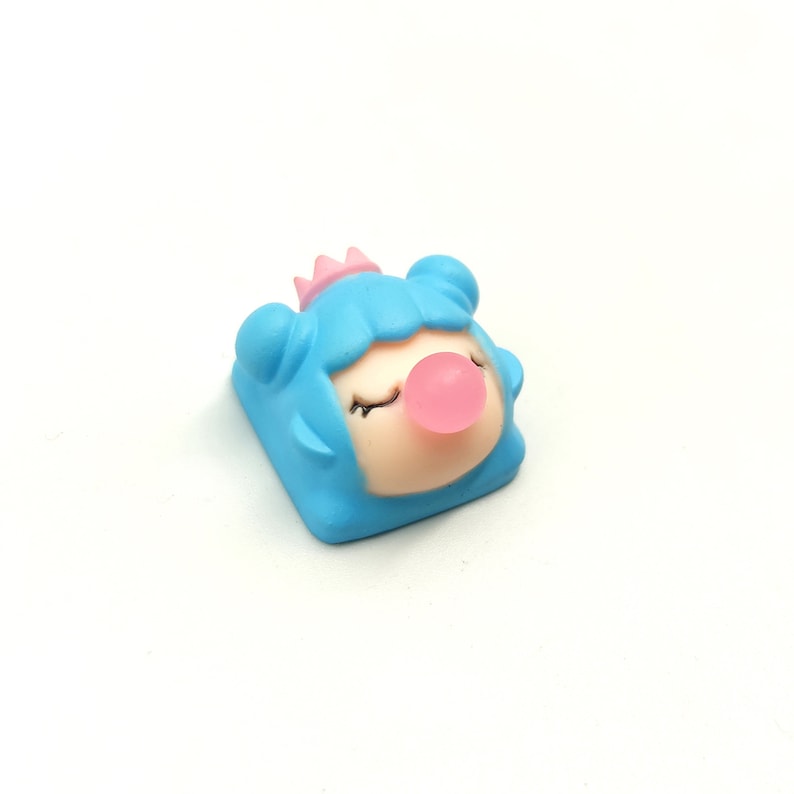 Cute Girl Artisan Keycap Resin Cherry Mx Keycap Mechanical Keyboard Key ...