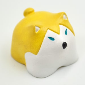 Pet Dog Husky Alaska Dog Cute Resin Keycaps Brown Yellow Black White ...