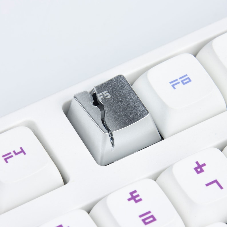 F5 Titanium Alloy Artisan Keycaps Cute Cherry Mx Mechanical - Etsy