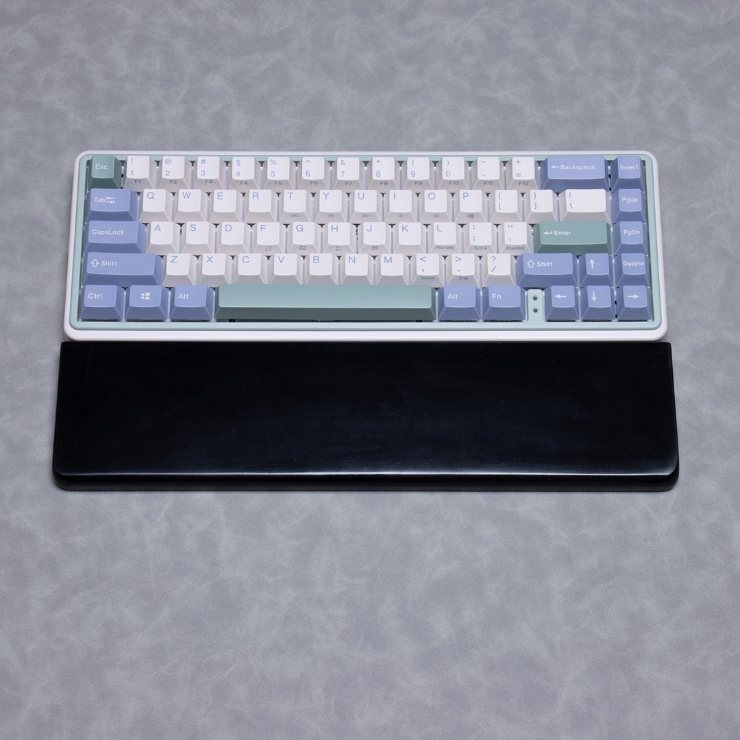 Quartz Stone Artisan Full Black Wrist Rest Keyboard - Etsy