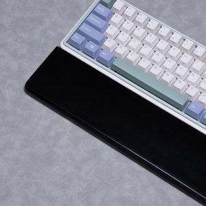 Quartz Stone Artisan Full Black Wrist Rest Keyboard - Etsy