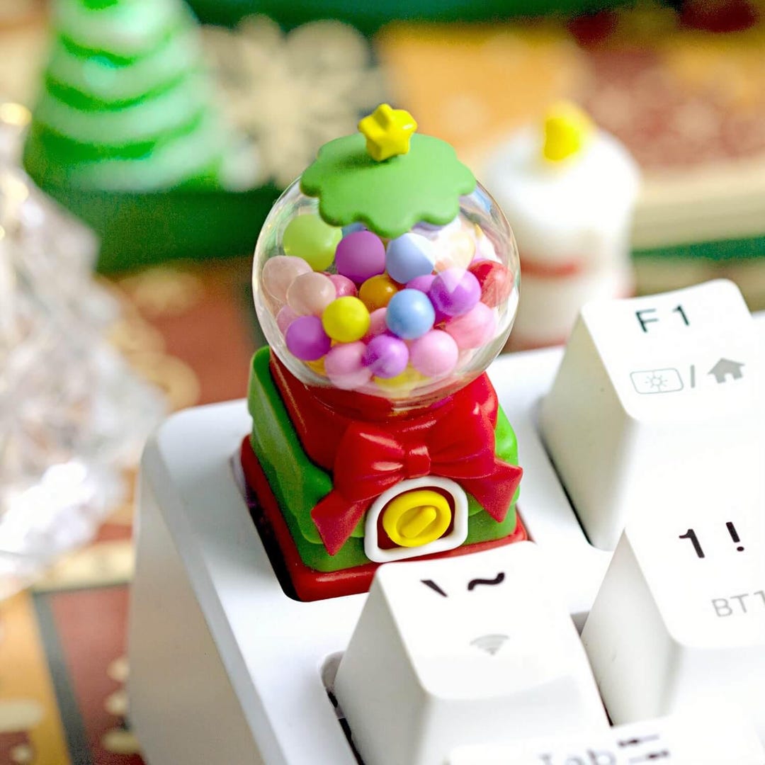 Gumball Machine Keycap Resin Keyboard Key Cap Candy Toy for Cherry MX ...