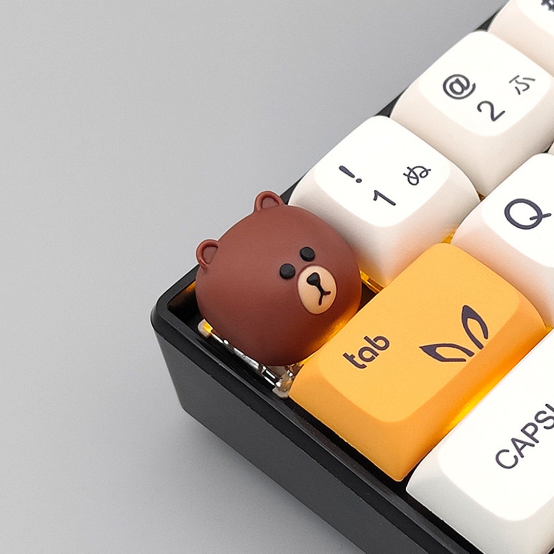 Cute Keycap Resin Cherry Mx Bear Keycap Mechanical Keyboard Key Cap - Etsy