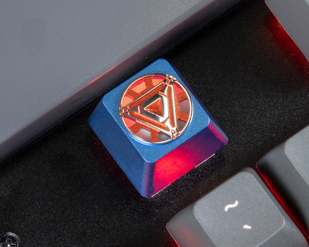 Avengers Iron Man Arc Reactor Keycaps Cherry Mx Metal Mechanical ...