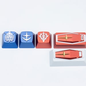 GUNDAM Keycaps Anime Cherry Mx Metal Key Cap ESC Enter Shift 1X 1U 2 ...