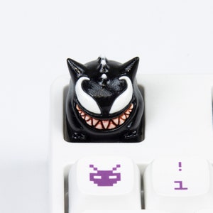 Gengar Venom Black Keyboard Cherry Mx Keycap Resin Mechanical Keyboard ...