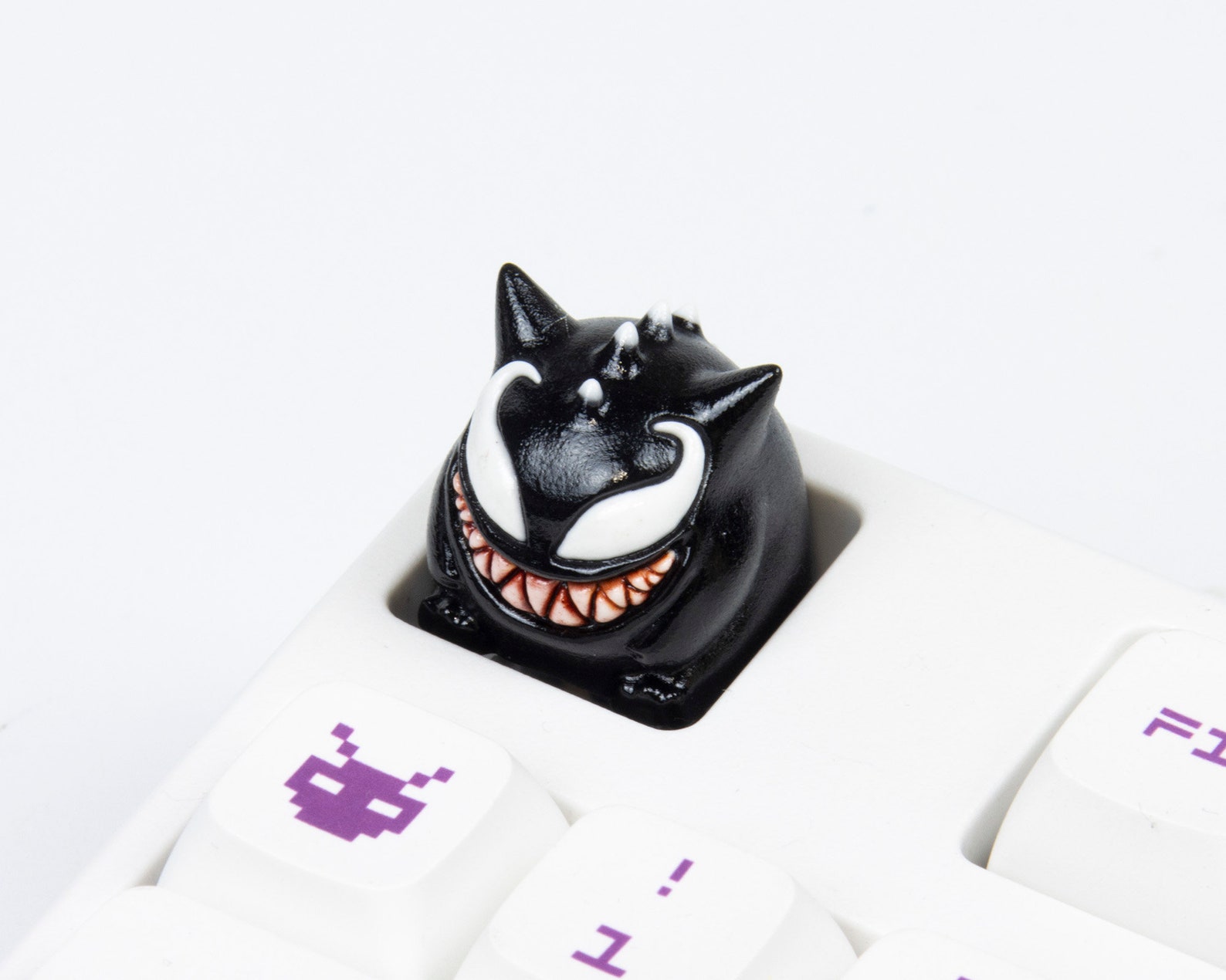 Gengar Venom black keyboard cherry mx keycap resin mechanical | Etsy