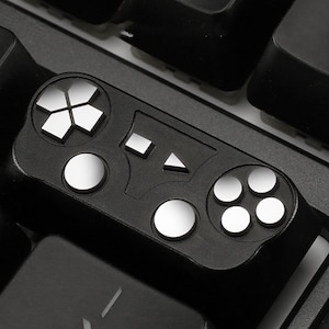 Playstation Game Controller Style Metal Keycaps Cherry Mx Gaming 2X/U ...