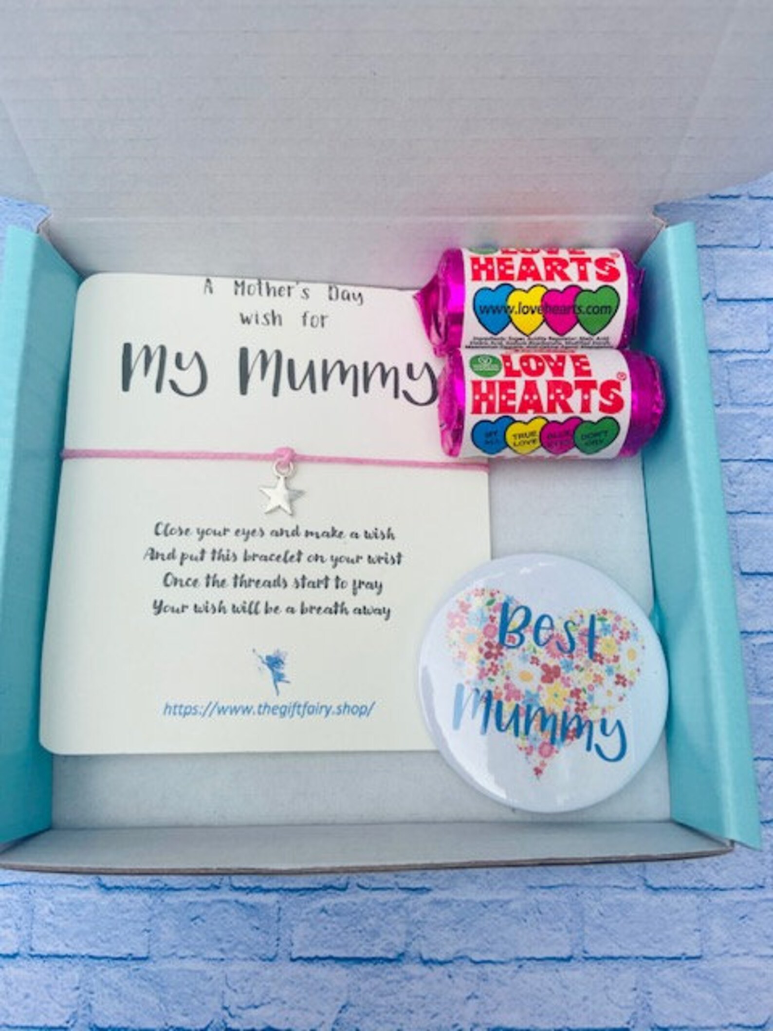 Small Mother's Day Box with a wish bracelet a best | Etsy