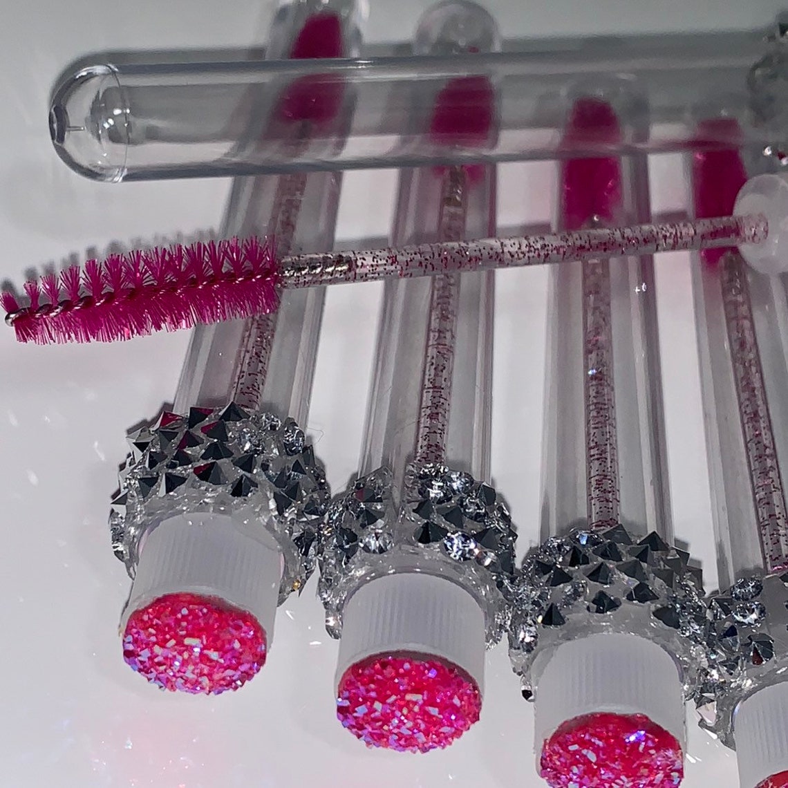 20 X Hot Pink Handmade Reusable Eyelash Wand/spoolie - Etsy