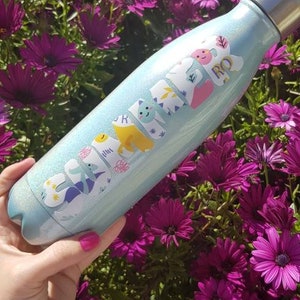 Personalised Drinks Flask Blue Flask Black Flask Pink - Etsy UK