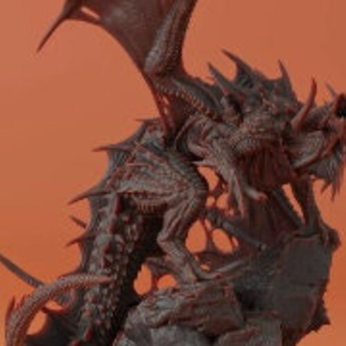 Black Dragon Epic Dragon Boss 28mm Miniatures for Tabletop - Etsy