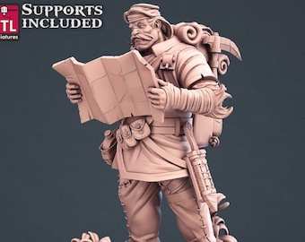 Explorer A - Adventurer Guide - NPC Hero - 28 - 32mm Miniatures for ...