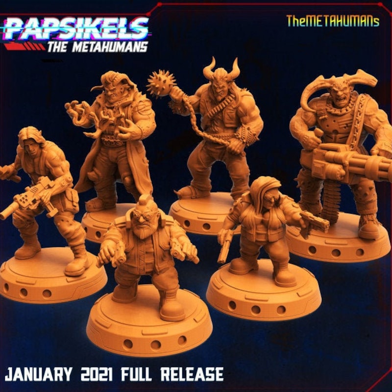 Shadowrun Dwarf Miniatures - Etsy