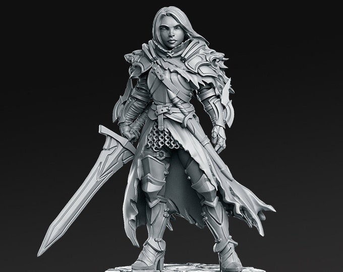 Human Female Monk Heroes and Npcs 32mm 28mm Miniatures - Etsy