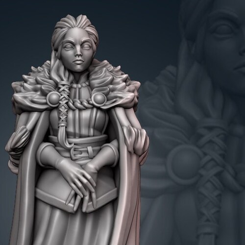 Lady Female Royalty Princess Hero NPC Woman 28mm - Etsy