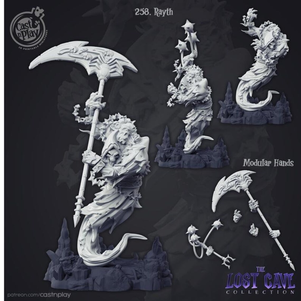 Rayth Undead Specter 28mm Miniatures for Tabletop Gaming - Etsy